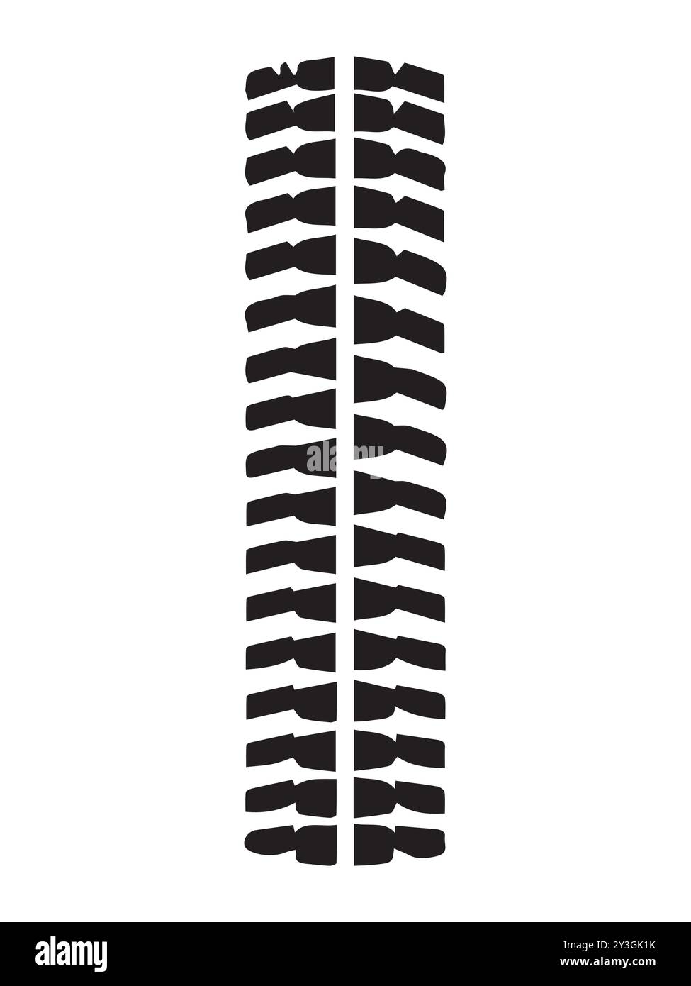 Black silhouette of tire tracks isolated on a white background. Concept ...