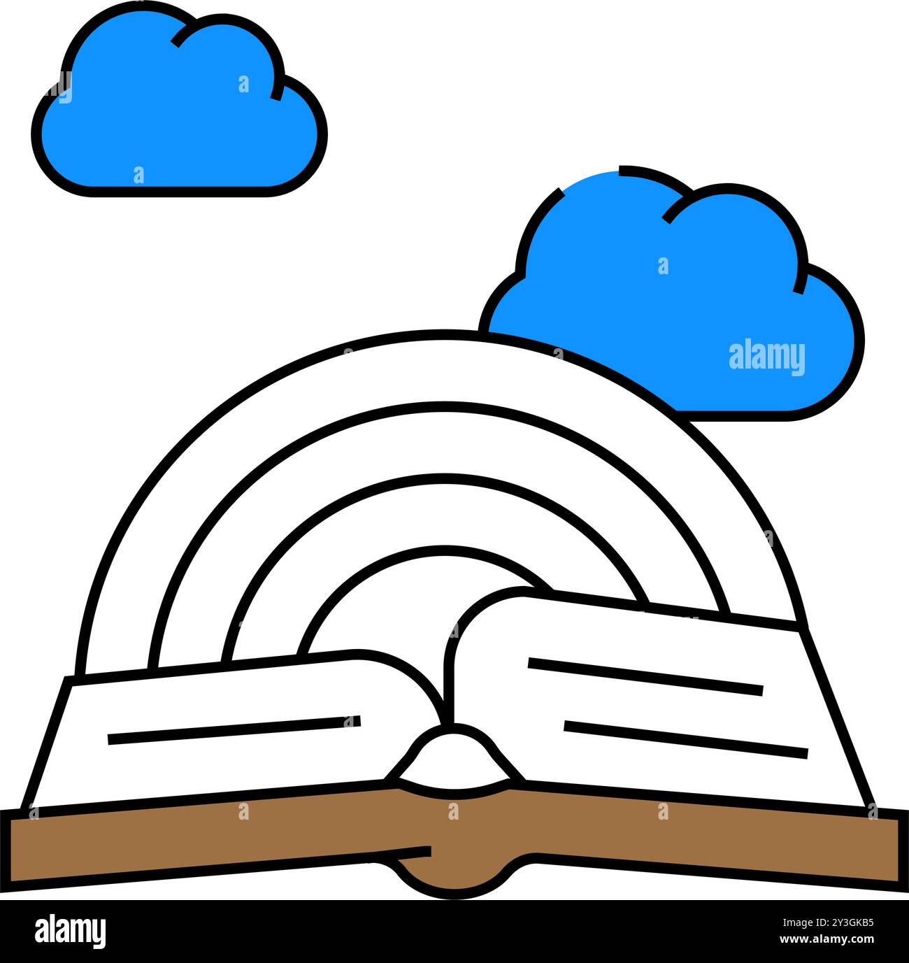 story book fairy tale icon color illustration Stock Vector Image & Art ...