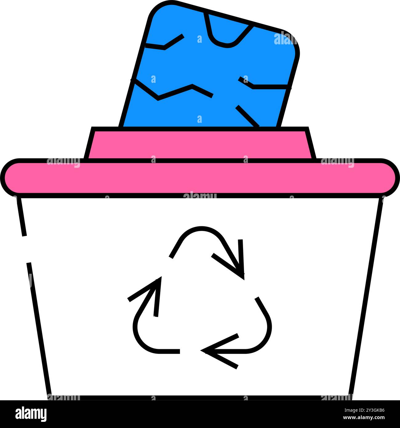 Solid waste management plant Stock Vector Images - Alamy