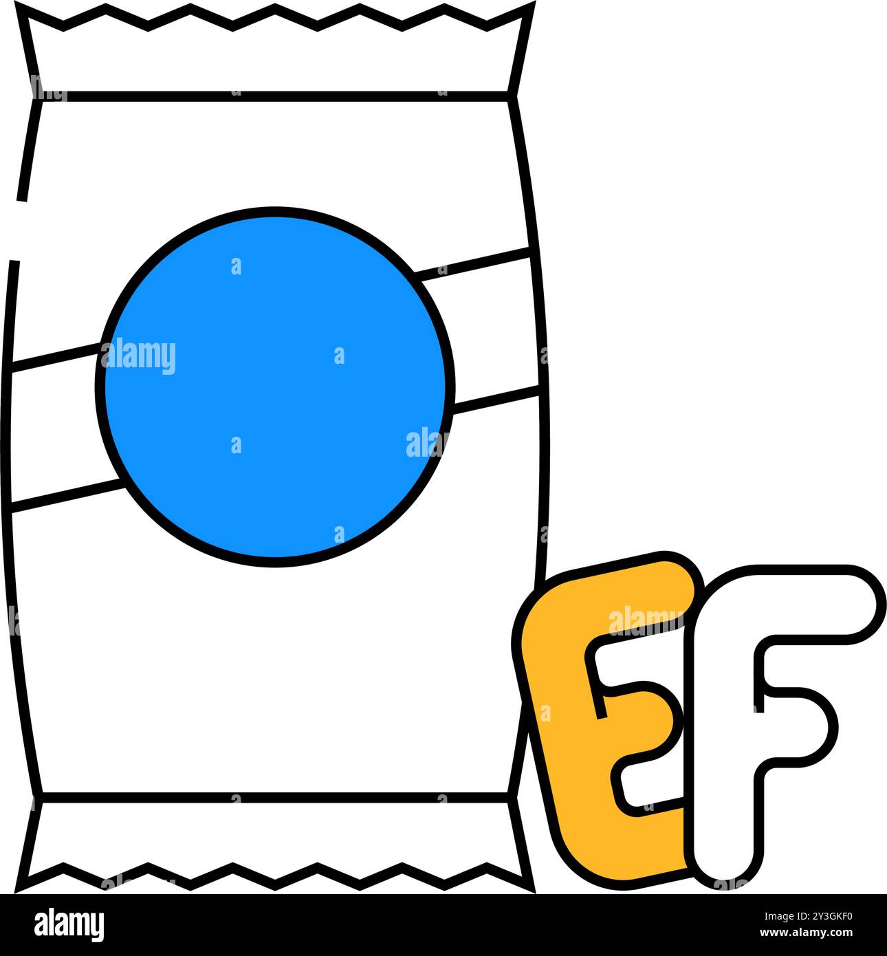 alphabet shape pasta icon color illustration Stock Vector Image & Art ...