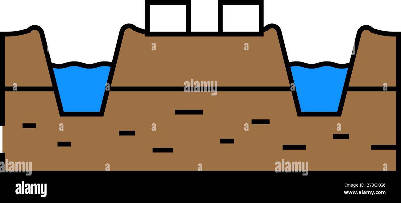 mining peat icon color illustration Stock Vector Image & Art - Alamy