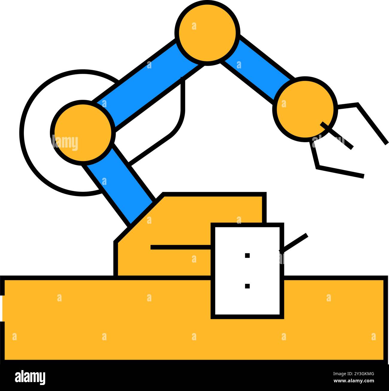 robotic arm robot icon color illustration Stock Vector Image & Art - Alamy