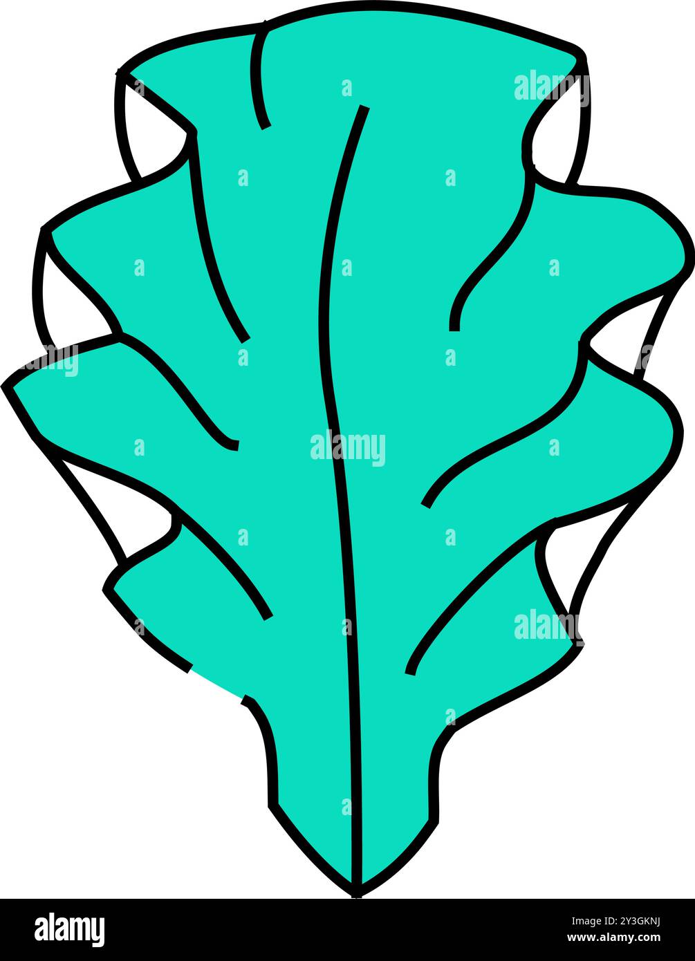 ulva lettuce seaweed icon color illustration Stock Vector Image & Art ...