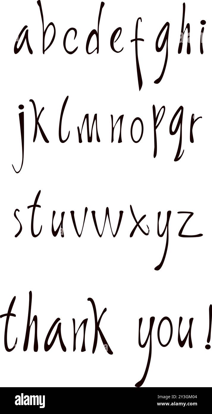 Handmade alphabet letters. Alphabet hand print, letters, numbers ...