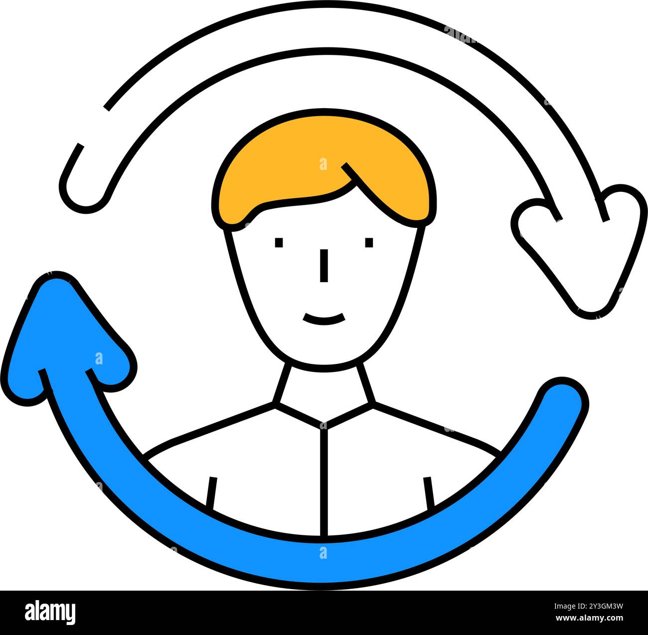 updating employee icon color illustration Stock Vector Image & Art - Alamy