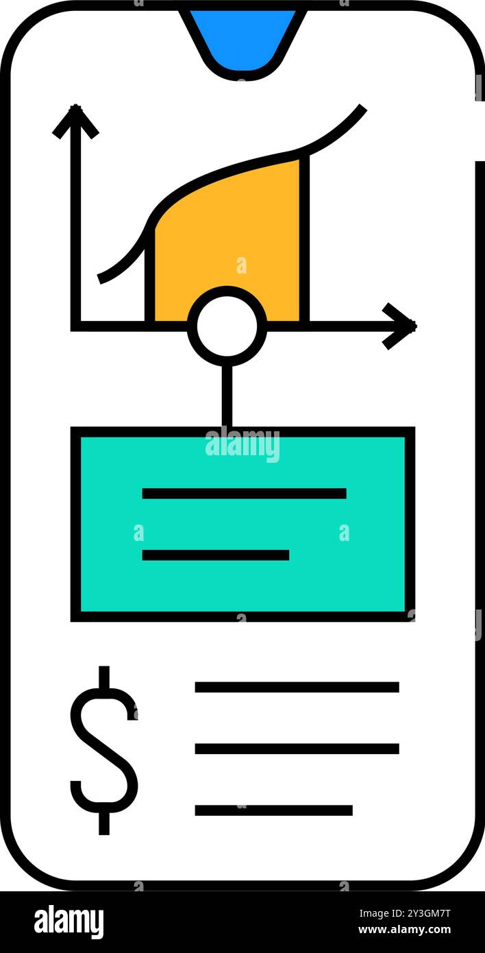 online passive income icon color illustration Stock Vector Image & Art ...