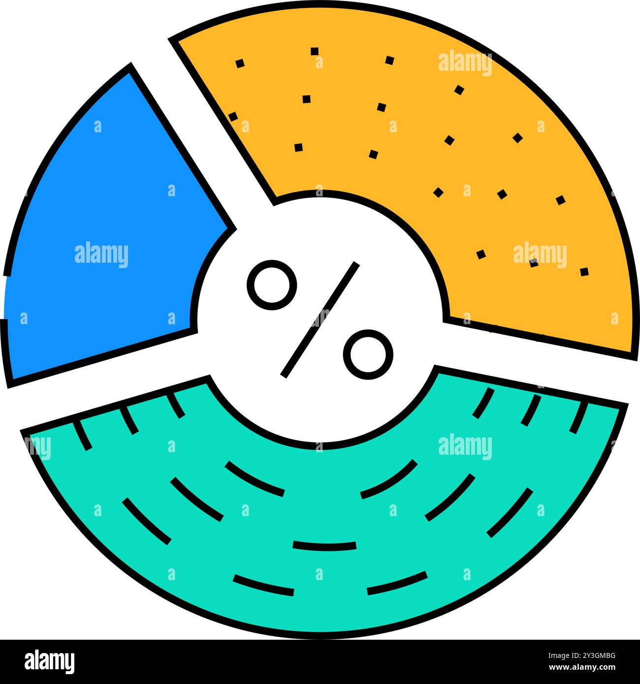 percentage of protein, fats and carbohydrates icon color illustration ...