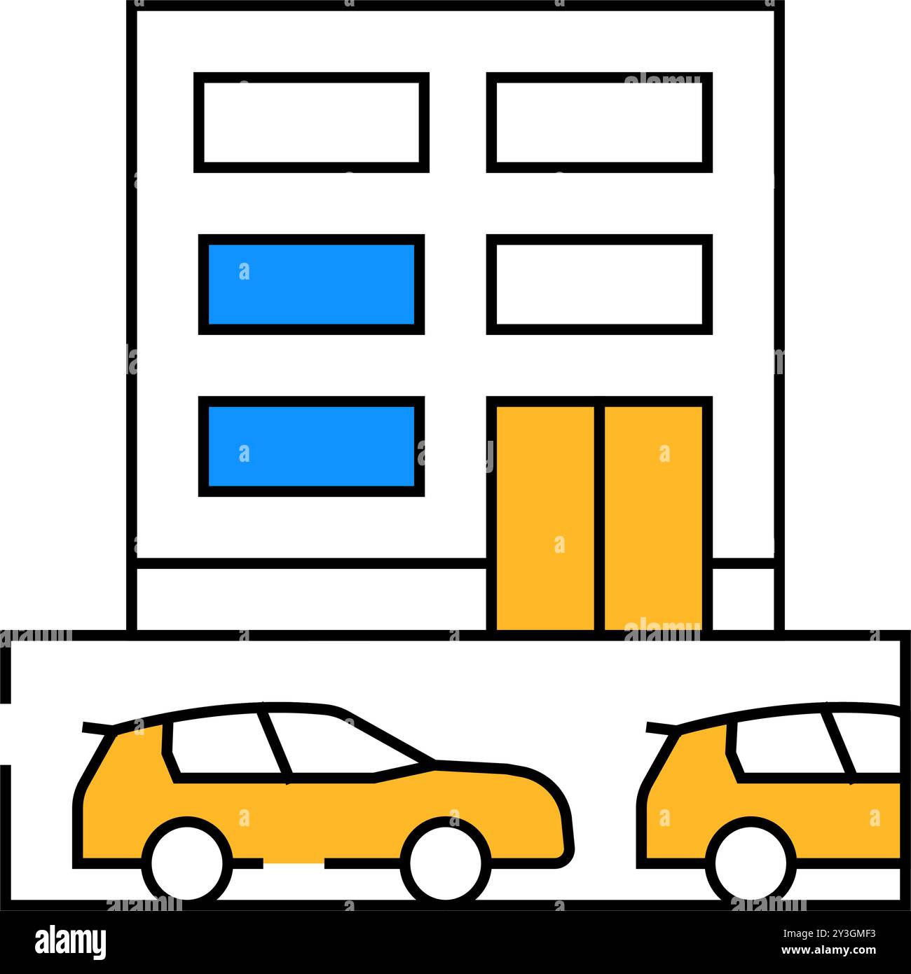 underground parking icon color illustration Stock Vector Image & Art ...