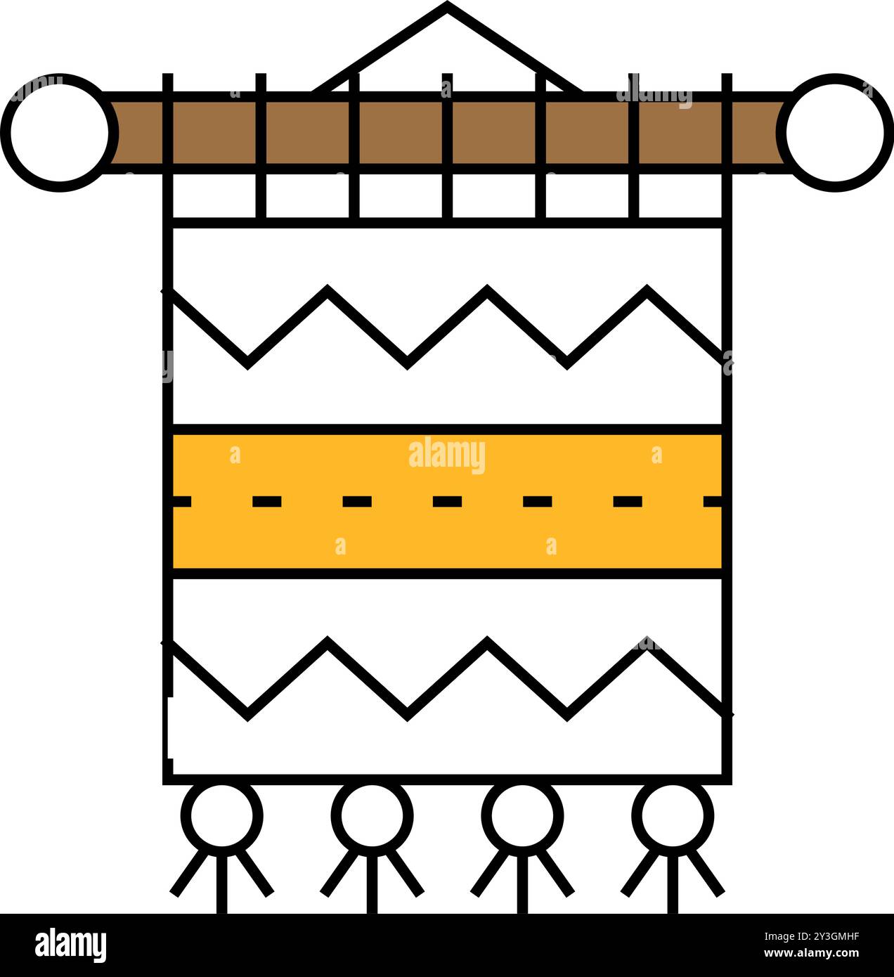 weaving carpet icon color illustration Stock Vector Image & Art - Alamy