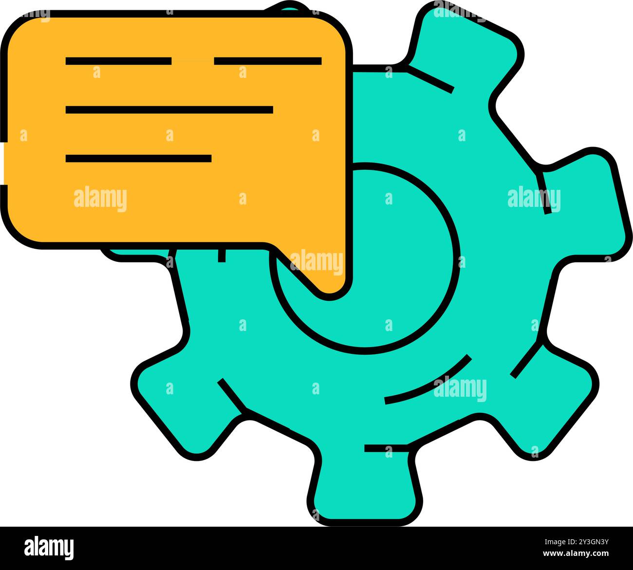 support communication icon color illustration Stock Vector Image & Art ...