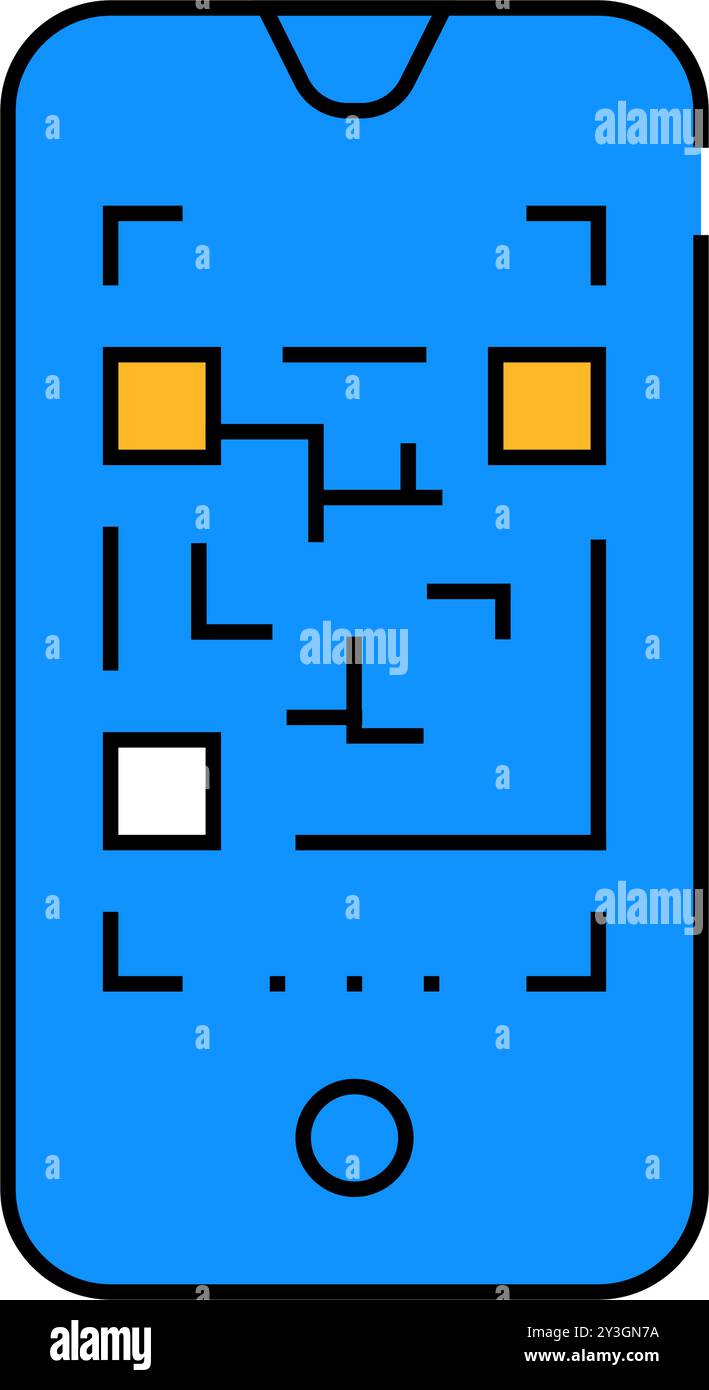 qr code scanner icon color illustration Stock Vector Image & Art - Alamy