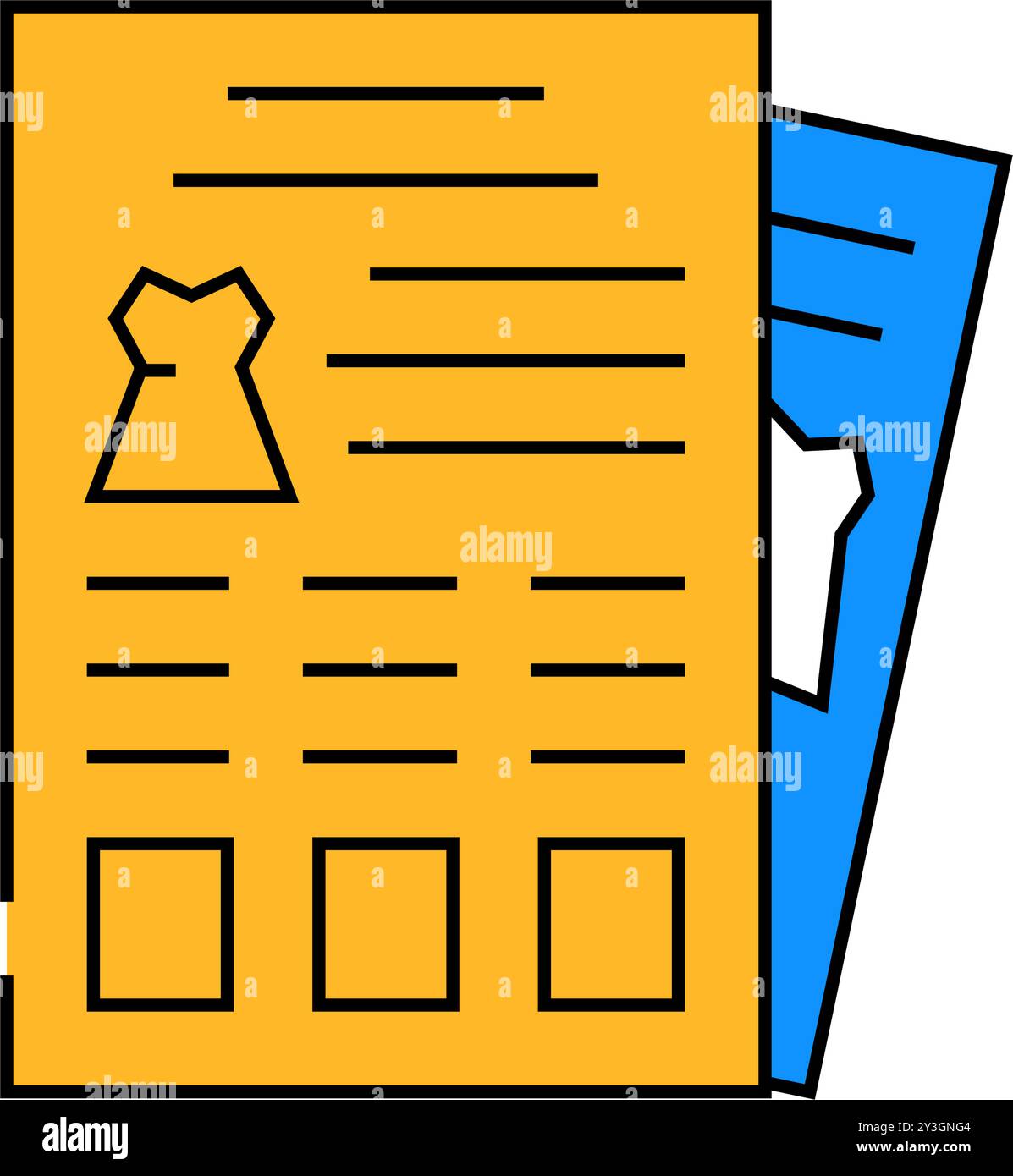 catalog stylist icon color illustration Stock Vector Image & Art - Alamy