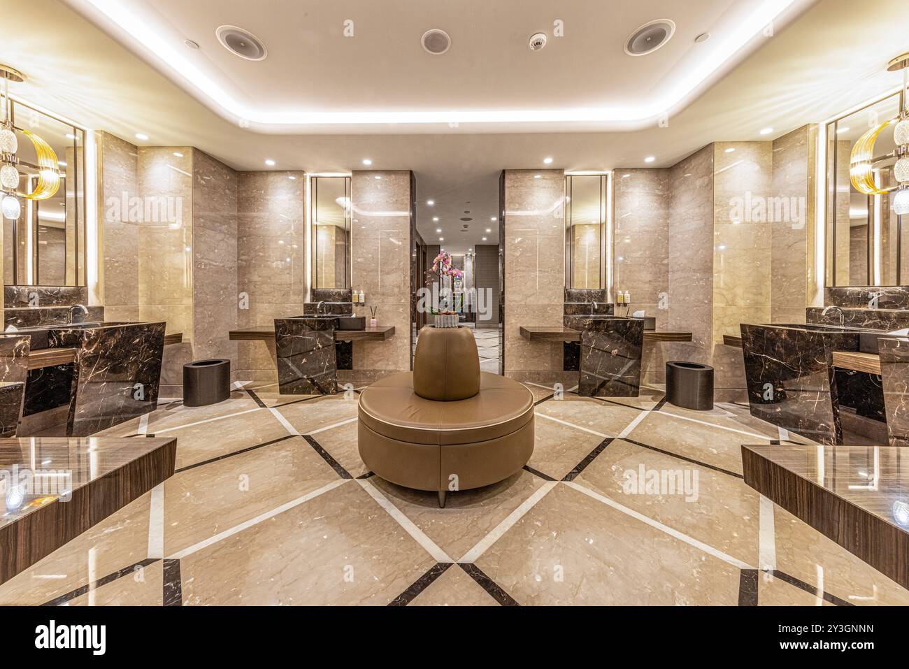 Istanbul Turkey 19 March 2024; Contemporary interior of luxury hotel ...