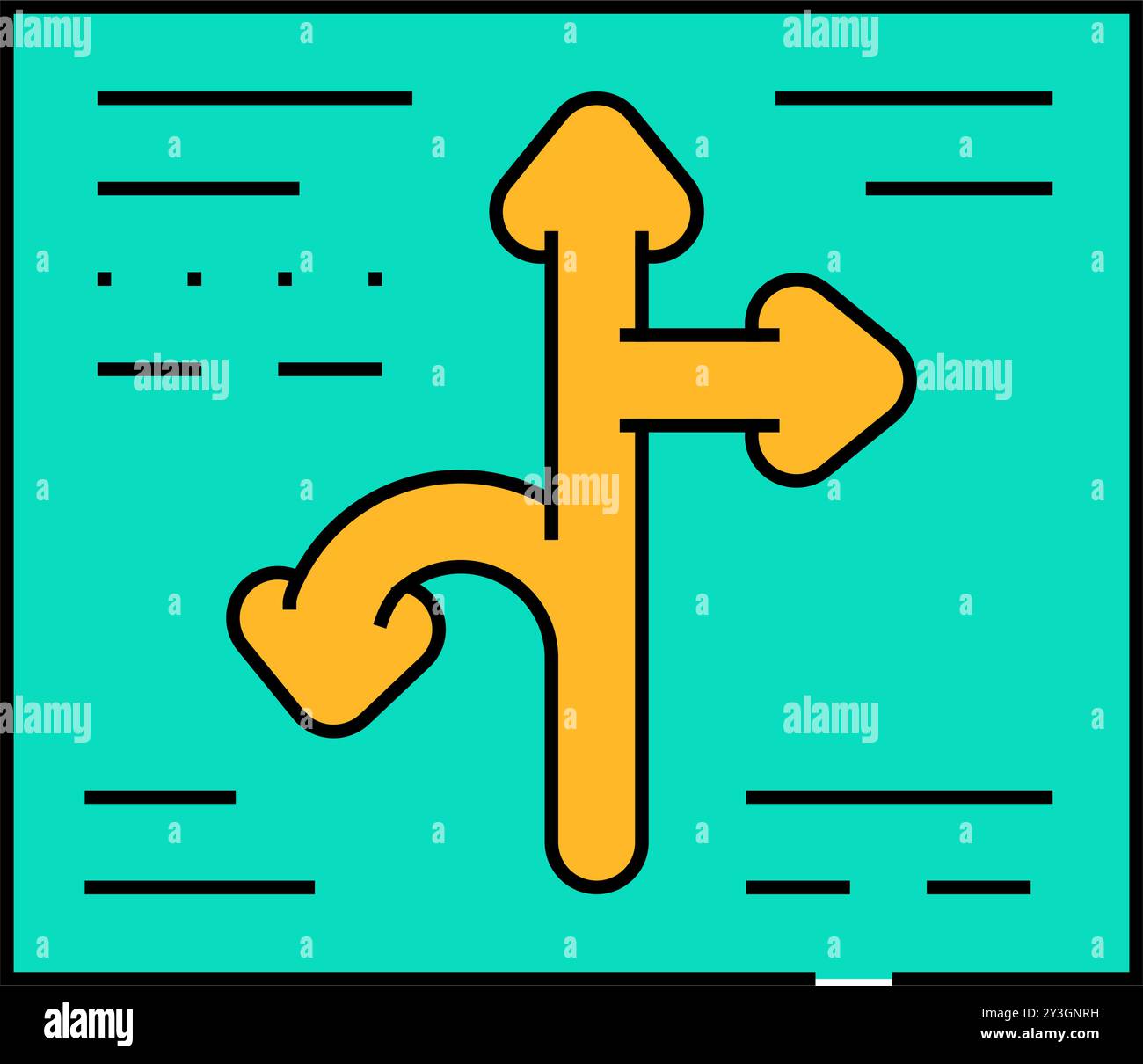 direction globalization icon color illustration Stock Vector Image ...