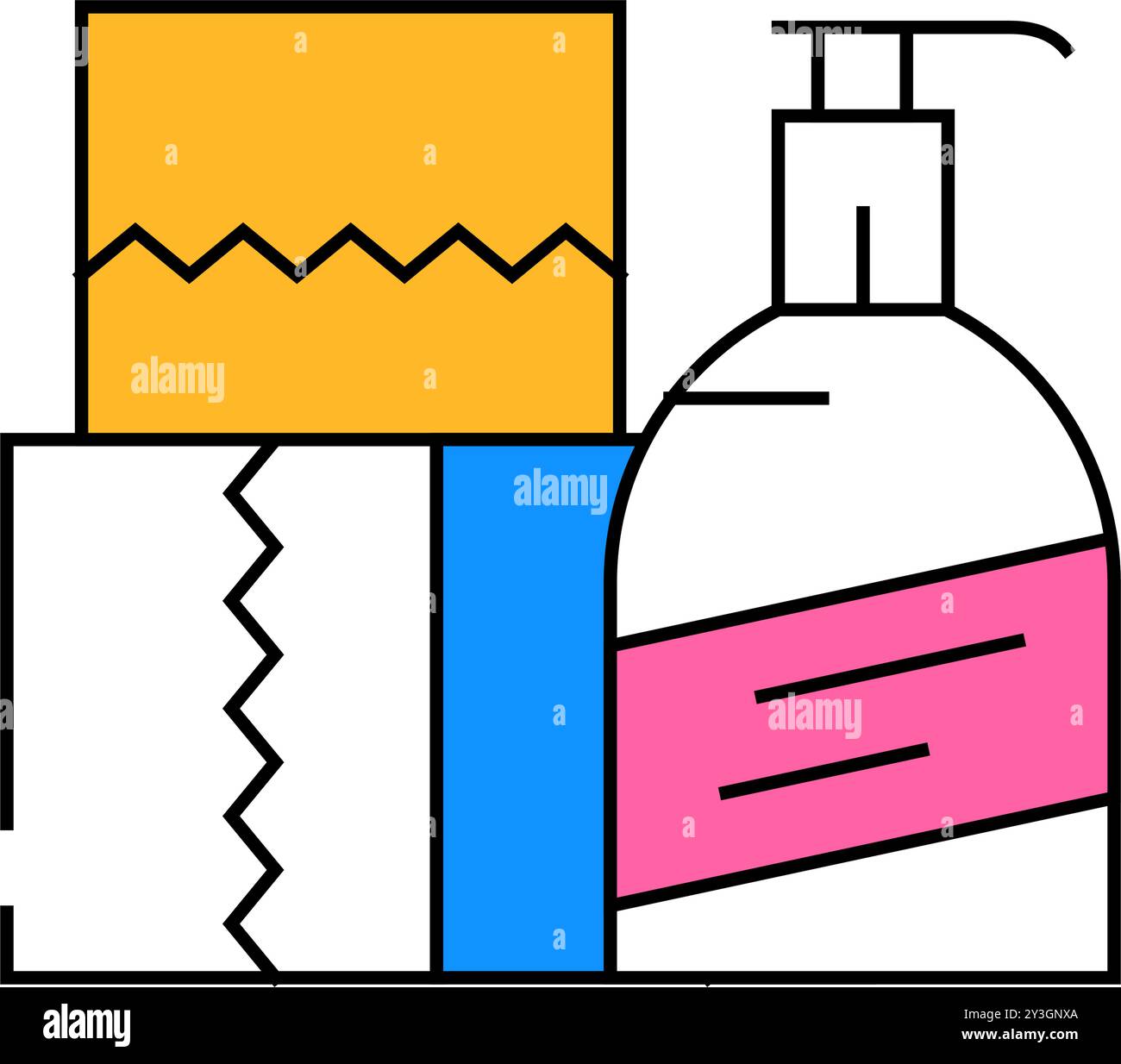 sanitary product department icon color illustration Stock Vector Image ...