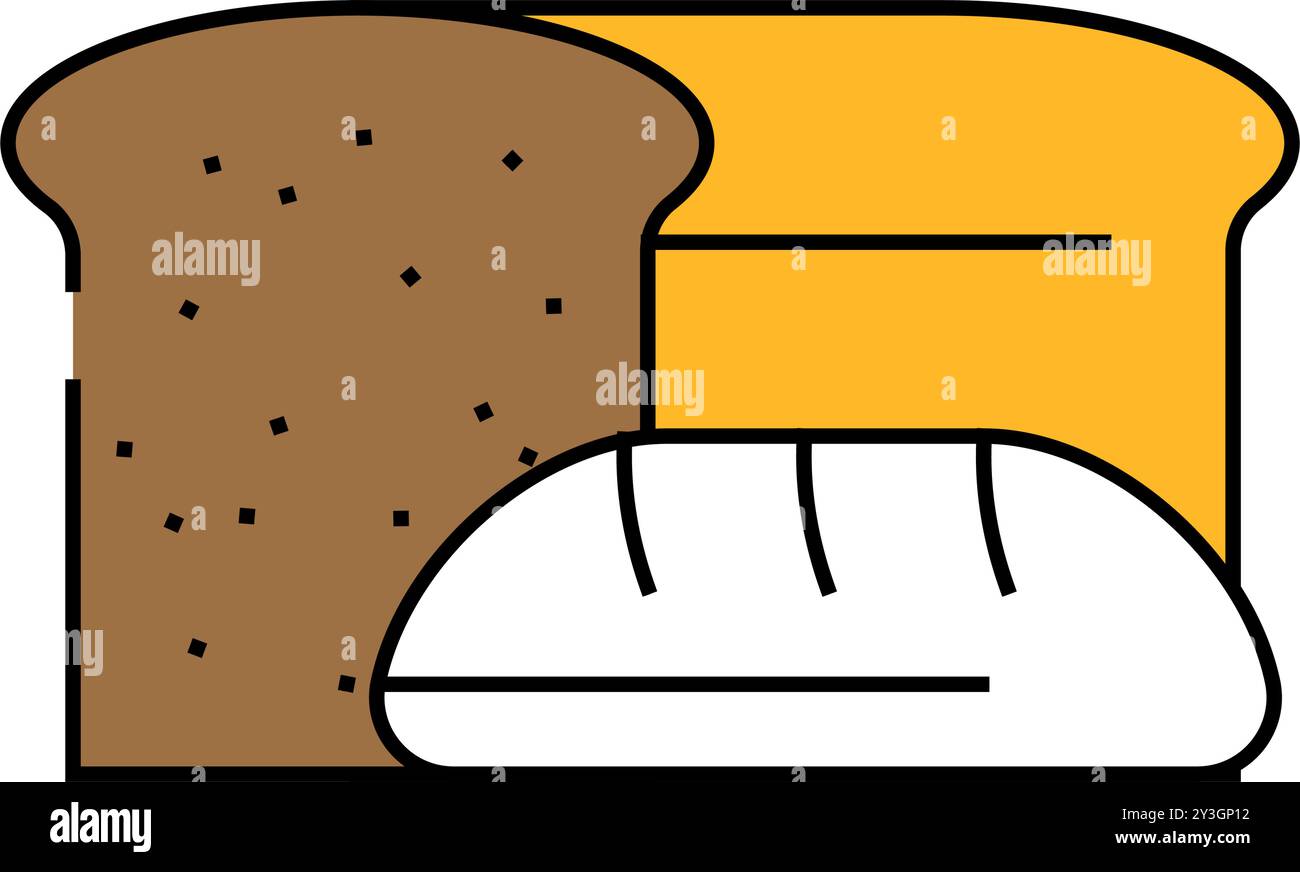 bakery department icon color illustration Stock Vector Image & Art - Alamy