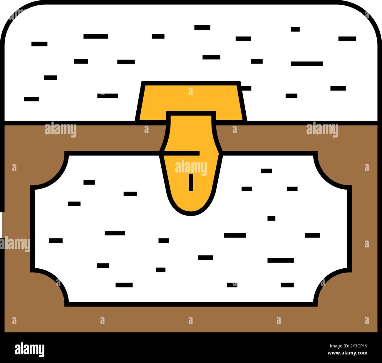 treasure chest icon color illustration Stock Vector Image & Art - Alamy