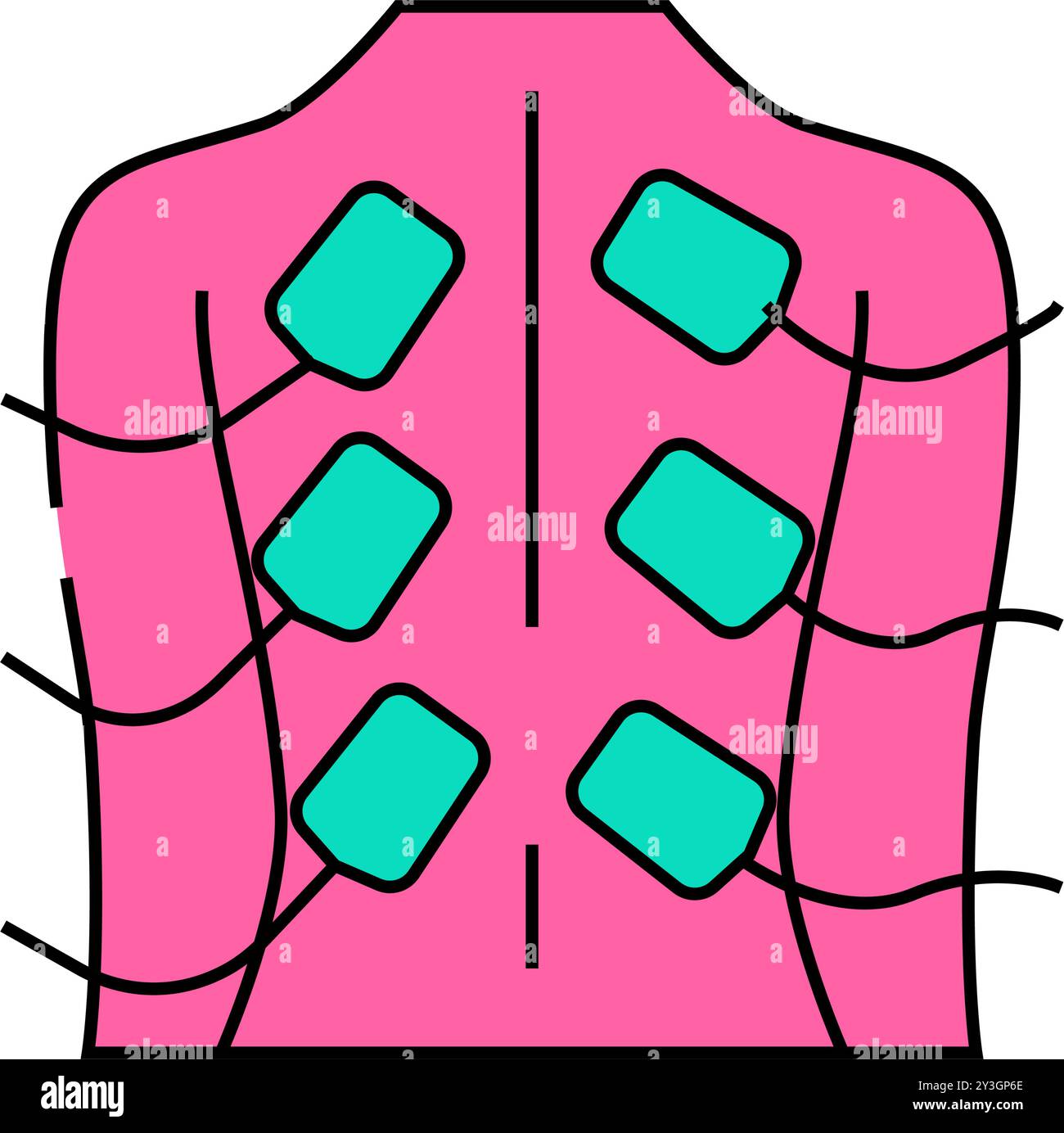 stimulation therapy icon color illustration Stock Vector Image & Art ...