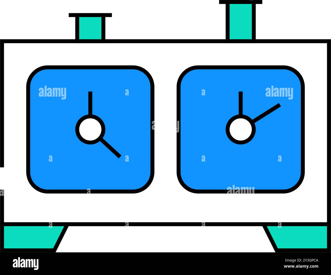 chess game clock icon color illustration Stock Vector Image & Art - Alamy