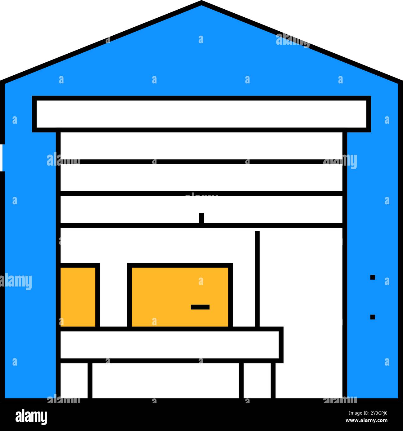 warehouse construction icon color illustration Stock Vector Image & Art ...