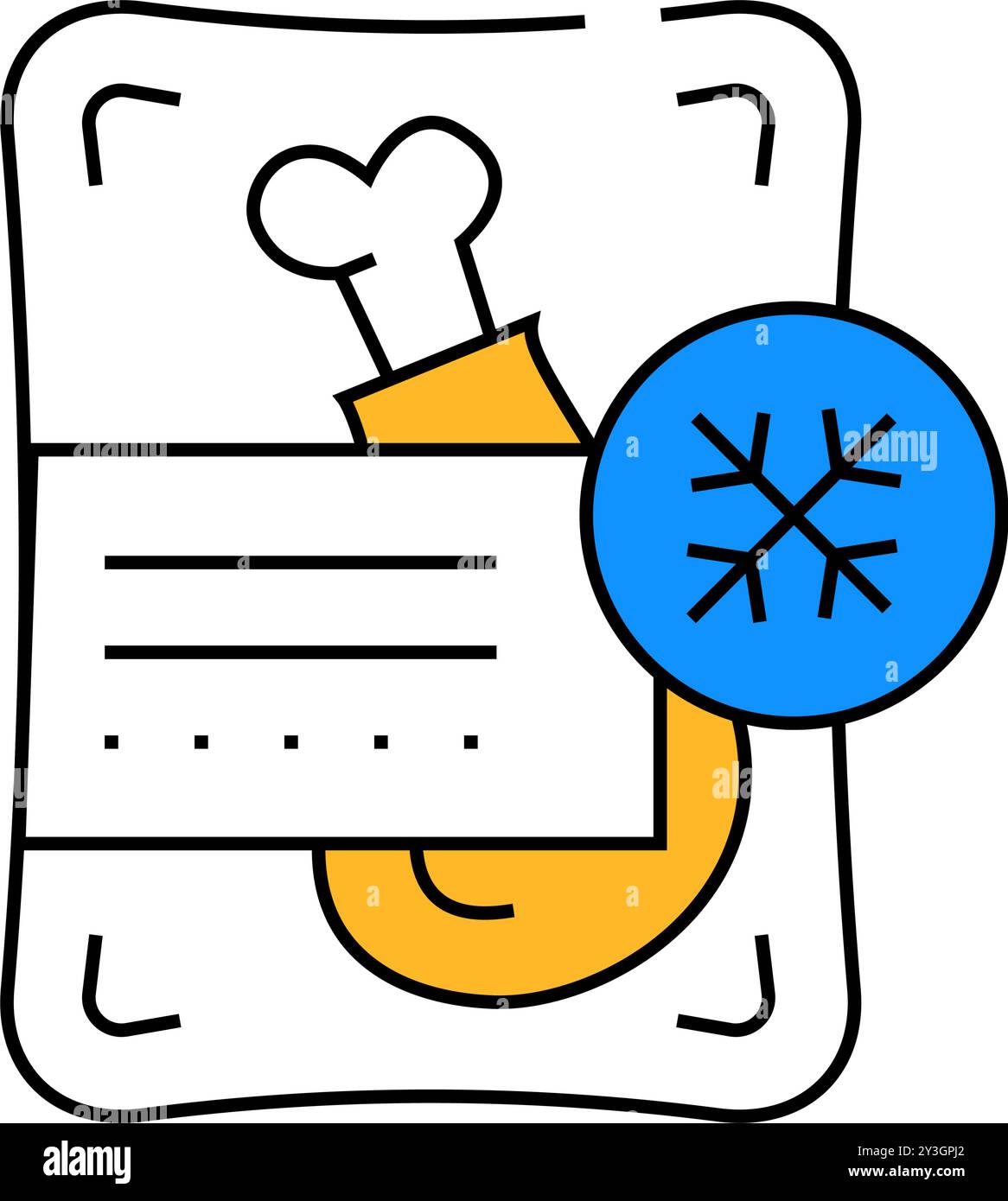 Package raw chicken shrimp Stock Vector Images - Alamy