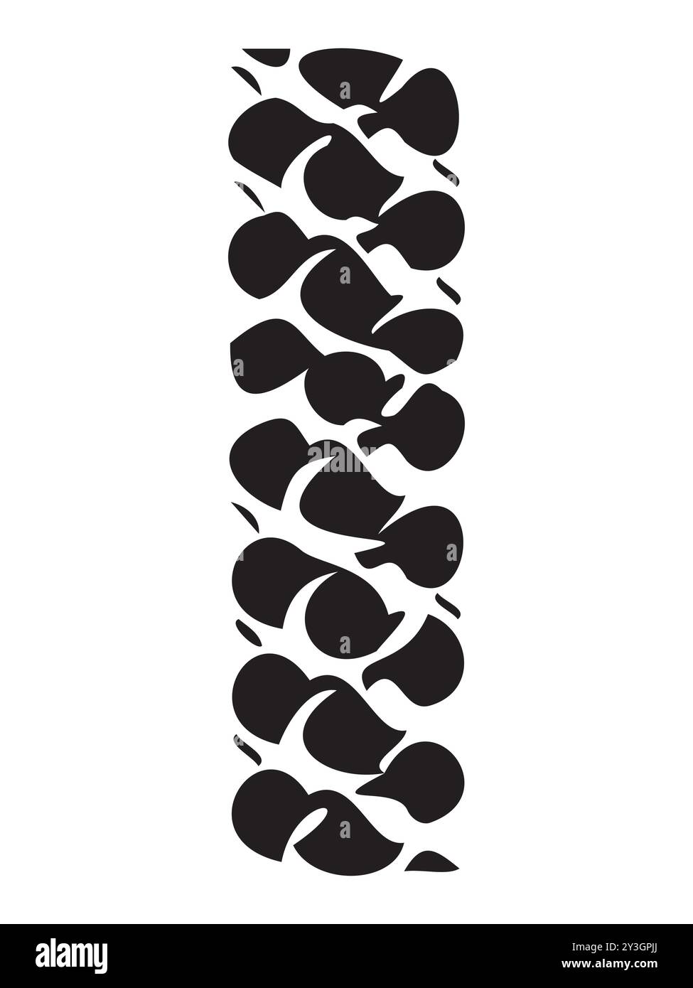 Black Tire Track Isolated on White Background. Concept of Automotive ...