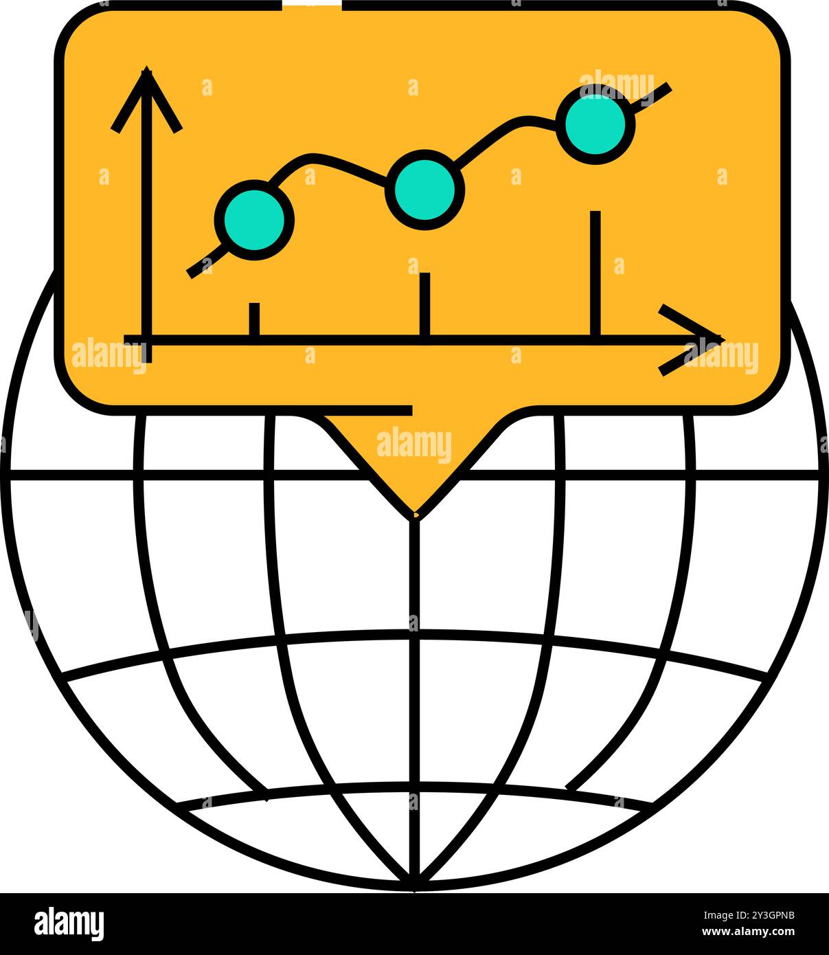 global business icon color illustration Stock Vector Image & Art - Alamy