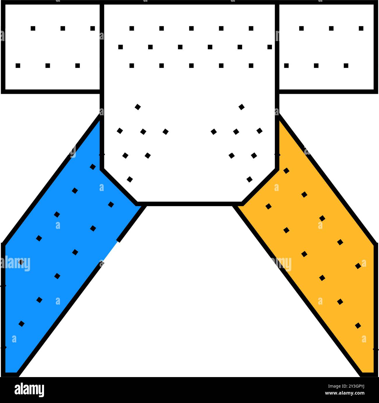 metal structure construction part icon color illustration Stock Vector ...