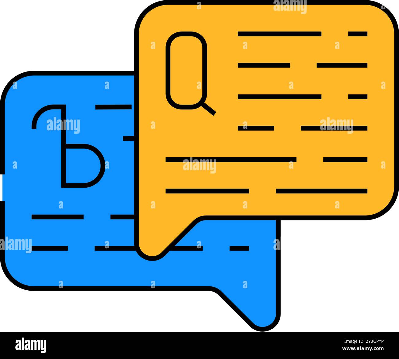 language speak icon color illustration Stock Vector Image & Art - Alamy