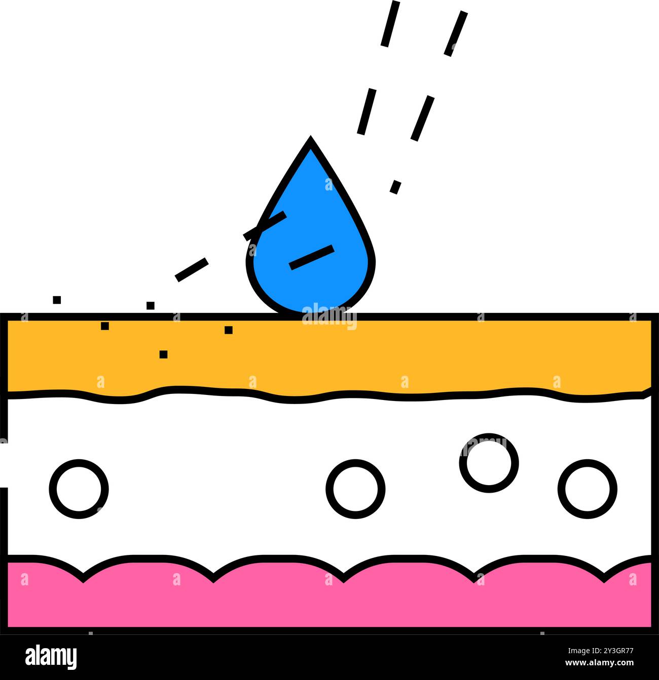 phytophotodermatitis skin problem icon color illustration Stock Vector ...