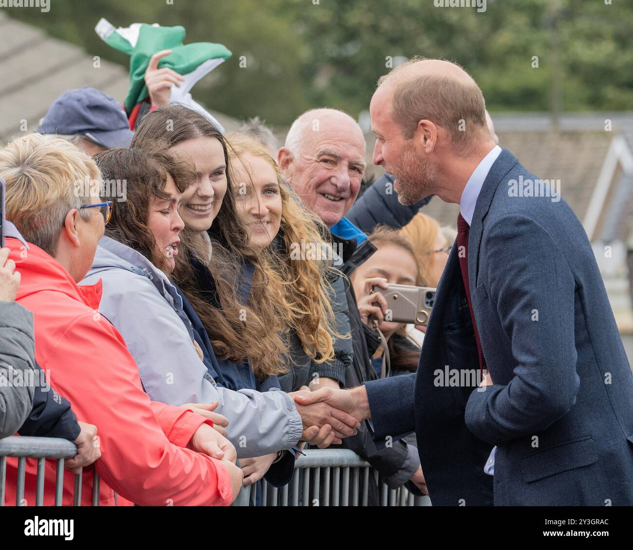 Llanelli, Wales UK 10th Sep 2024 HRH Prince William, Prince of Wales ...