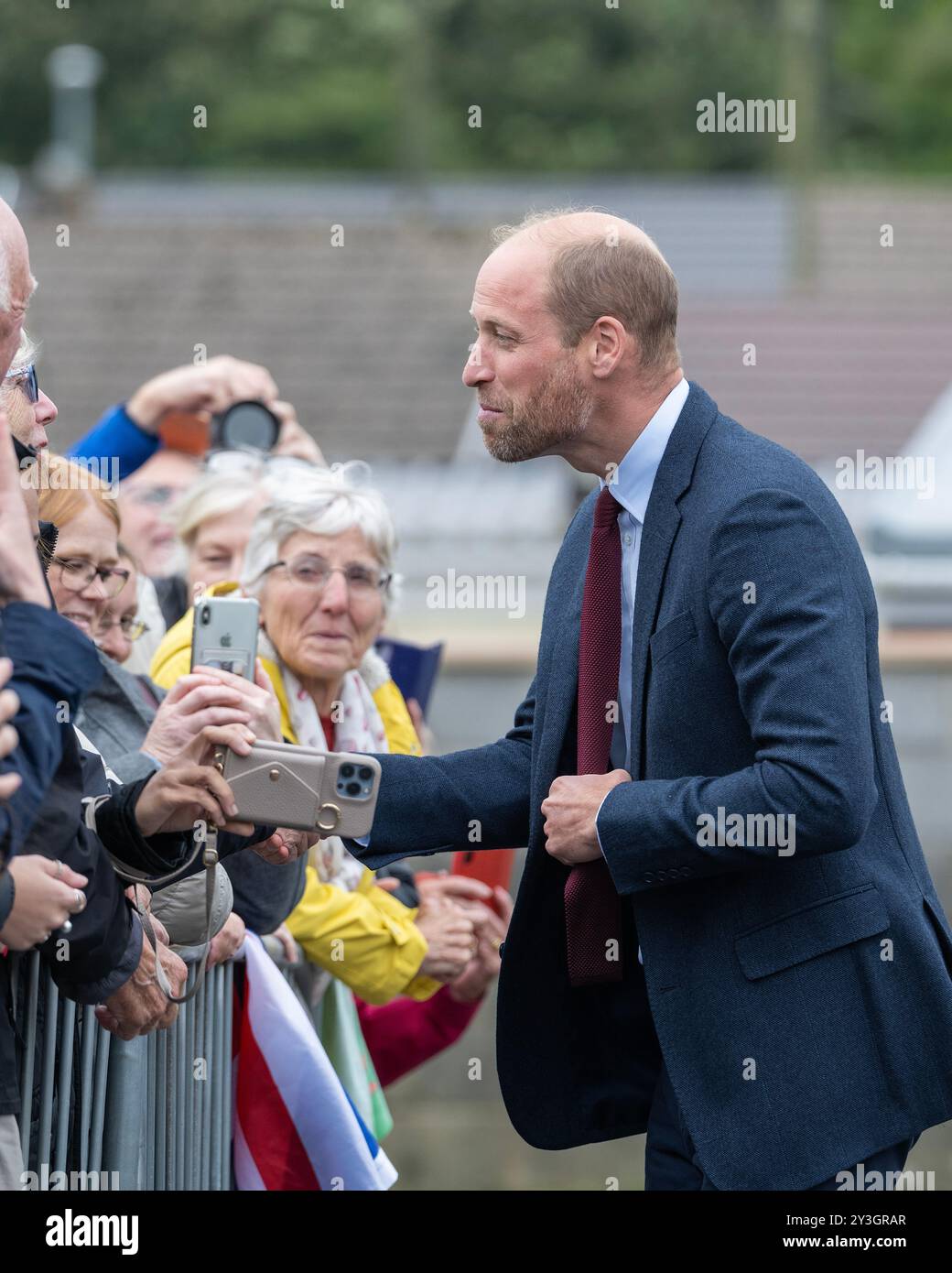 Llanelli, Wales UK 10th Sep 2024 HRH Prince William, Prince of Wales ...