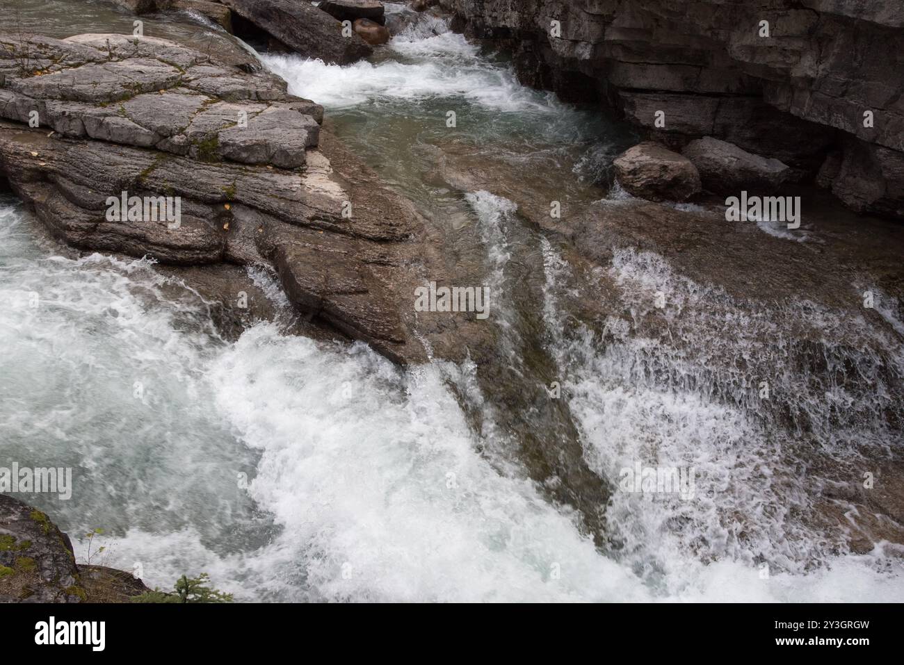 Maligne Canyon is a pitoresque gorge of the Maligne River in Jasper ...