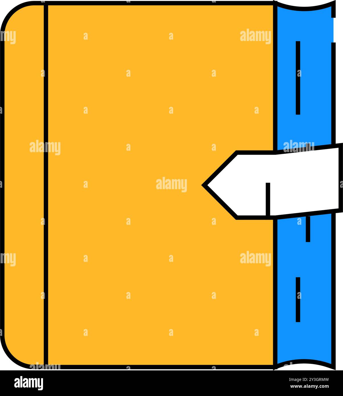 diary notebook icon color illustration Stock Vector Image & Art - Alamy