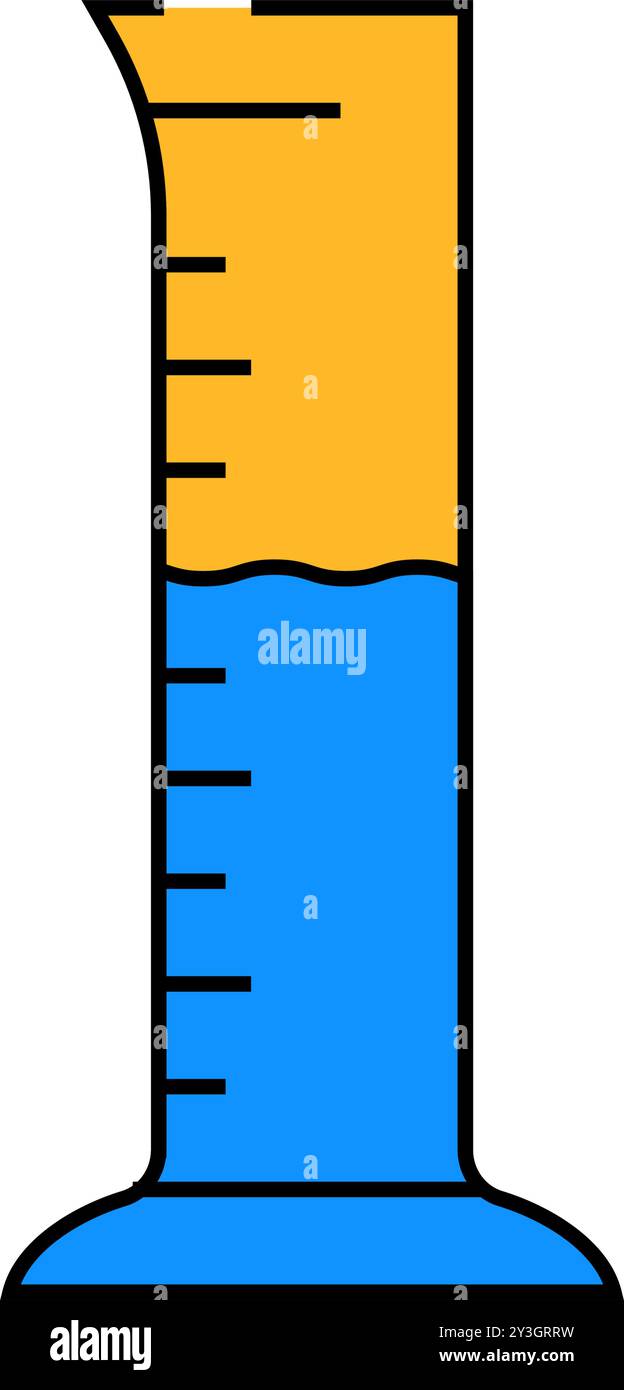 measuring cylinder icon color illustration Stock Vector Image & Art - Alamy