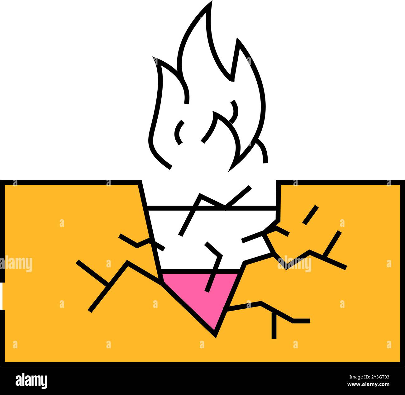 broken cable icon color illustration Stock Vector Image & Art - Alamy