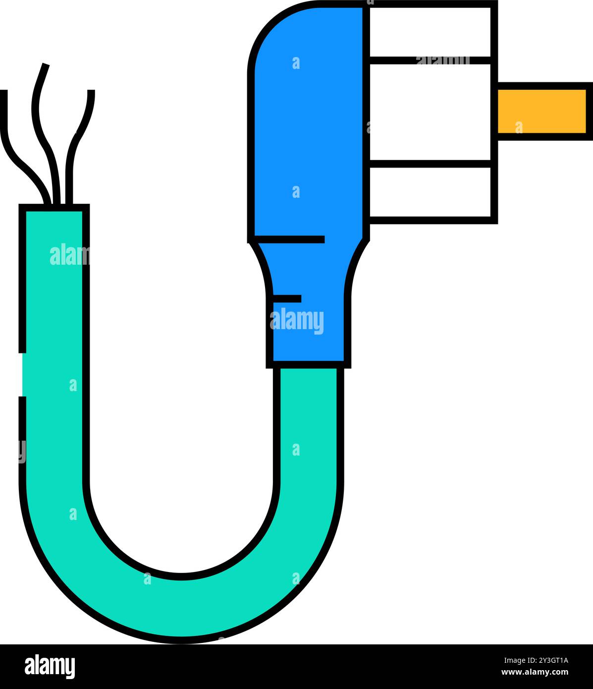 power cables icon color illustration Stock Vector Image & Art - Alamy