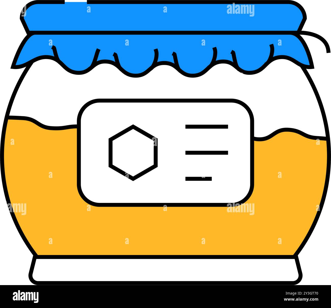 honey jar icon color illustration Stock Vector Image & Art - Alamy
