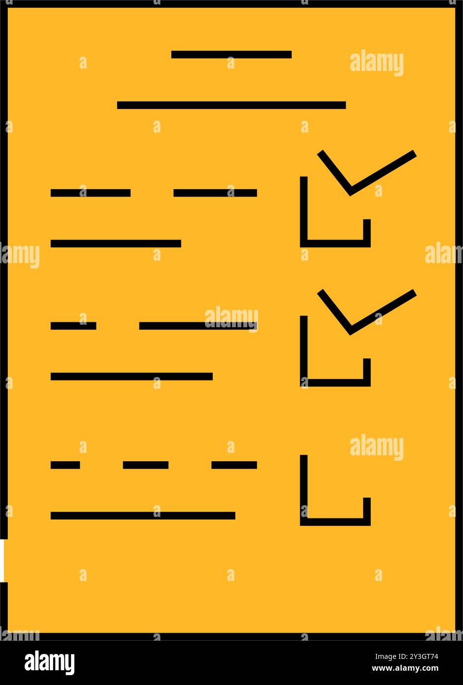 check list icon color illustration Stock Vector Image & Art - Alamy