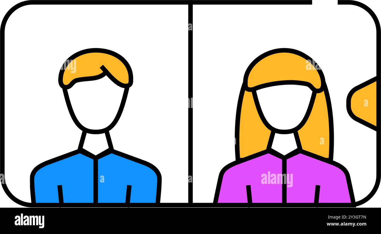 Closed conference meeting Stock Vector Images - Alamy