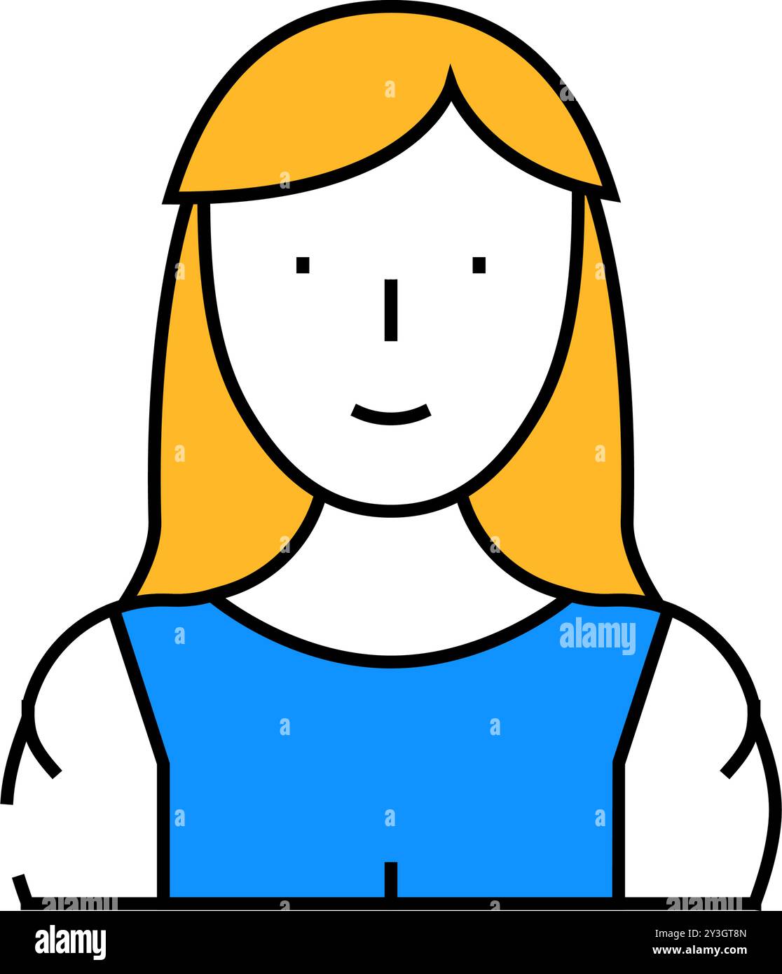 strong woman icon color illustration Stock Vector Image & Art - Alamy