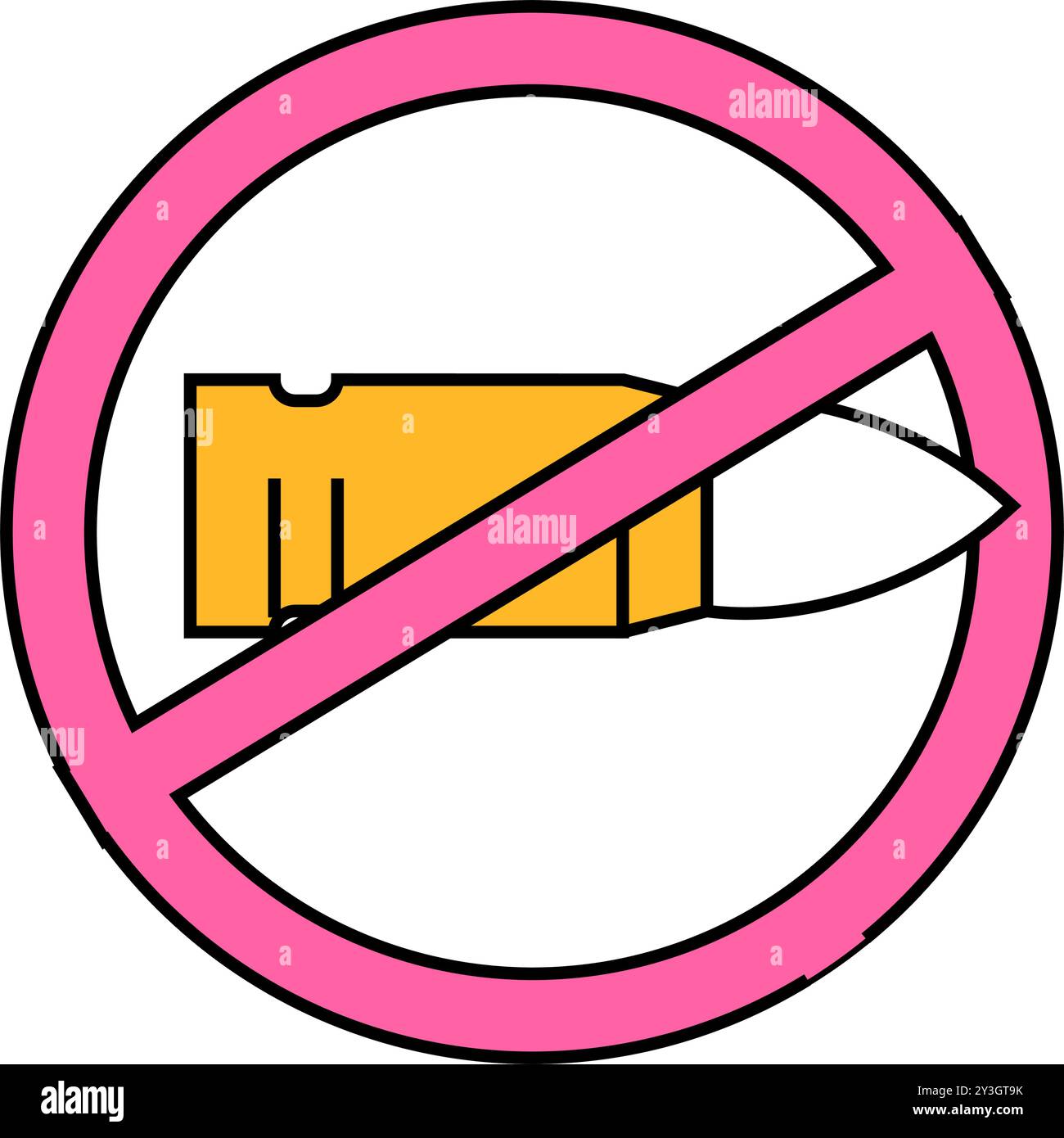 hunting ban icon color illustration Stock Vector Image & Art - Alamy
