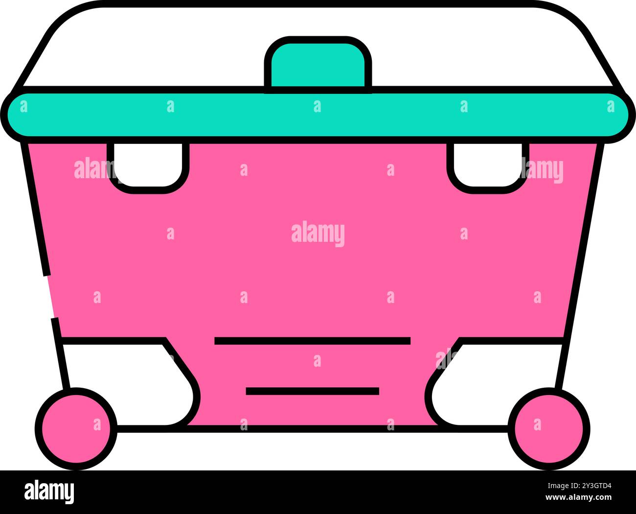 waste container icon color illustration Stock Vector Image & Art - Alamy