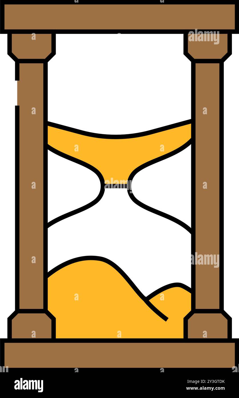 hour glass icon color illustration Stock Vector Image & Art - Alamy