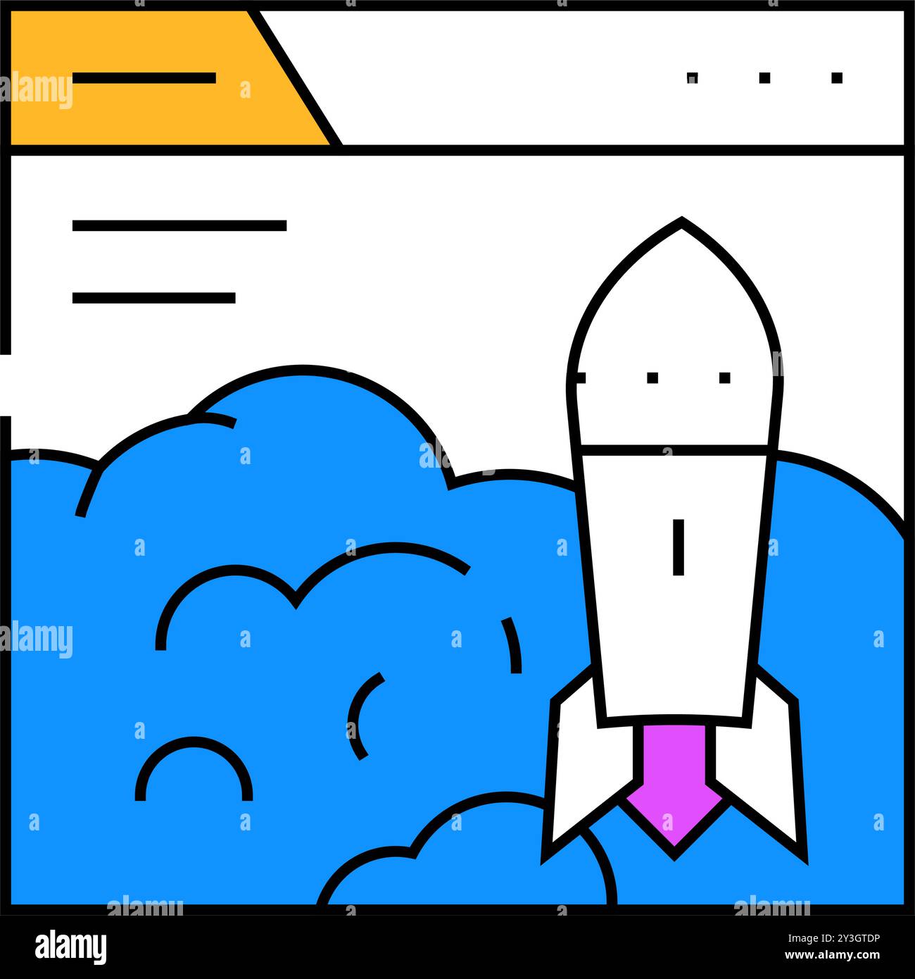 Launch milestone Stock Vector Images - Alamy