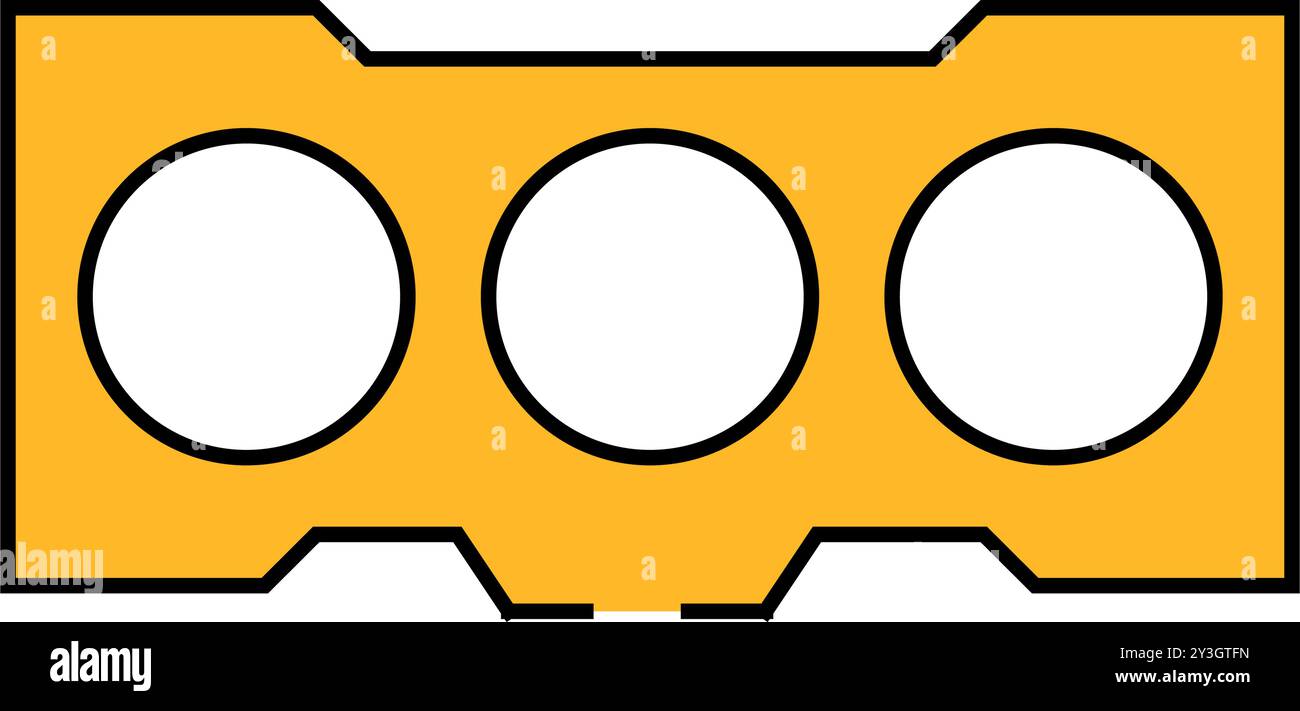 replacing the cylinder head gasket icon color illustration Stock Vector ...