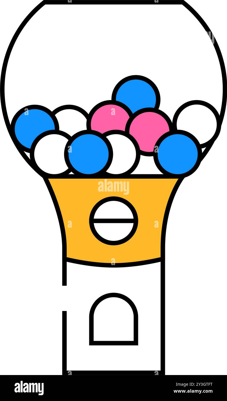 candy vending machine icon color illustration Stock Vector Image & Art ...