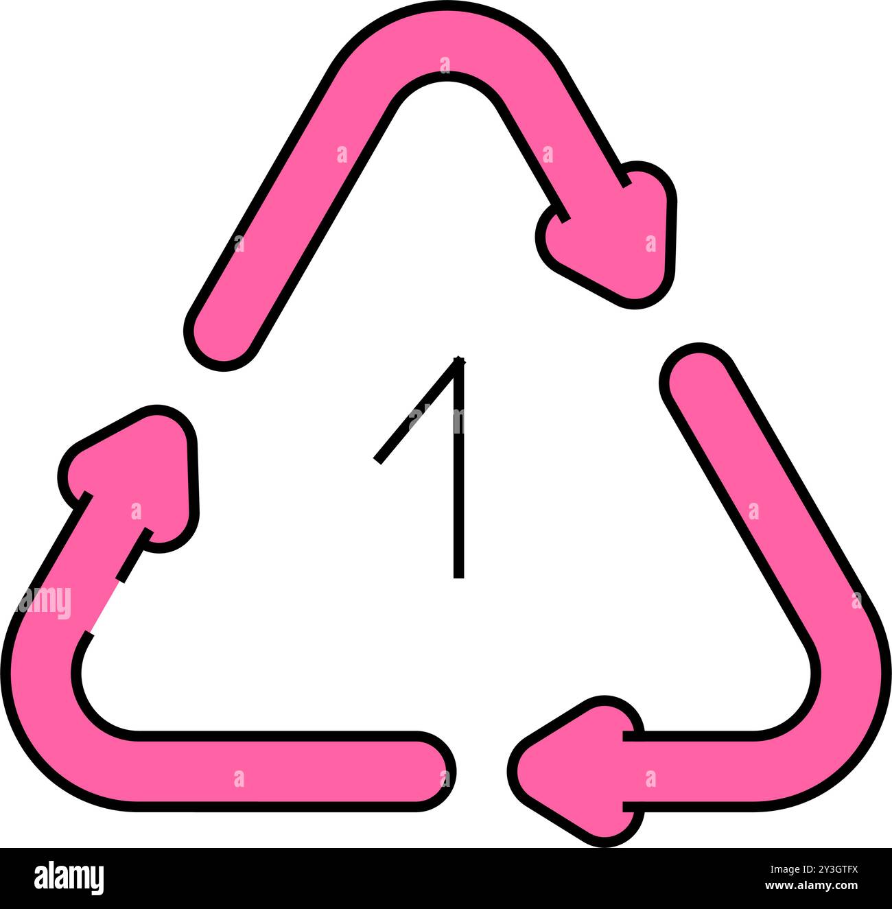 once reusing plastic packaging icon color illustration Stock Vector ...