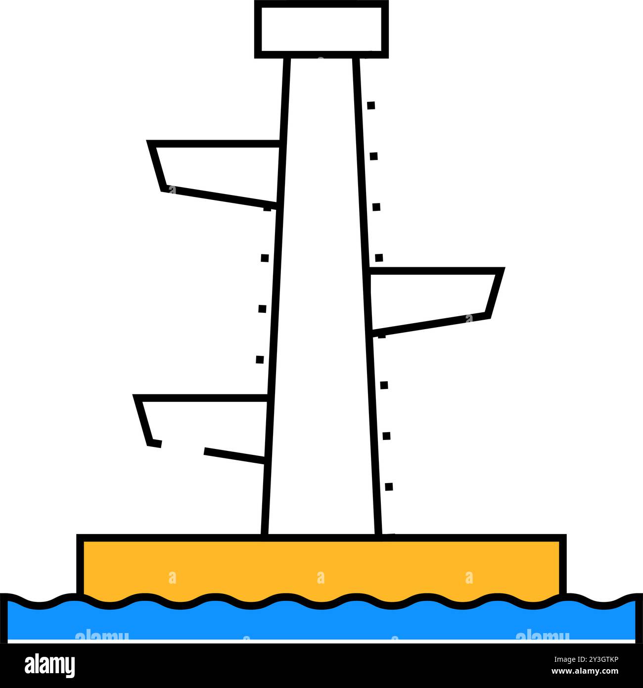 Swimming pool jumping tower Stock Vector Images - Alamy