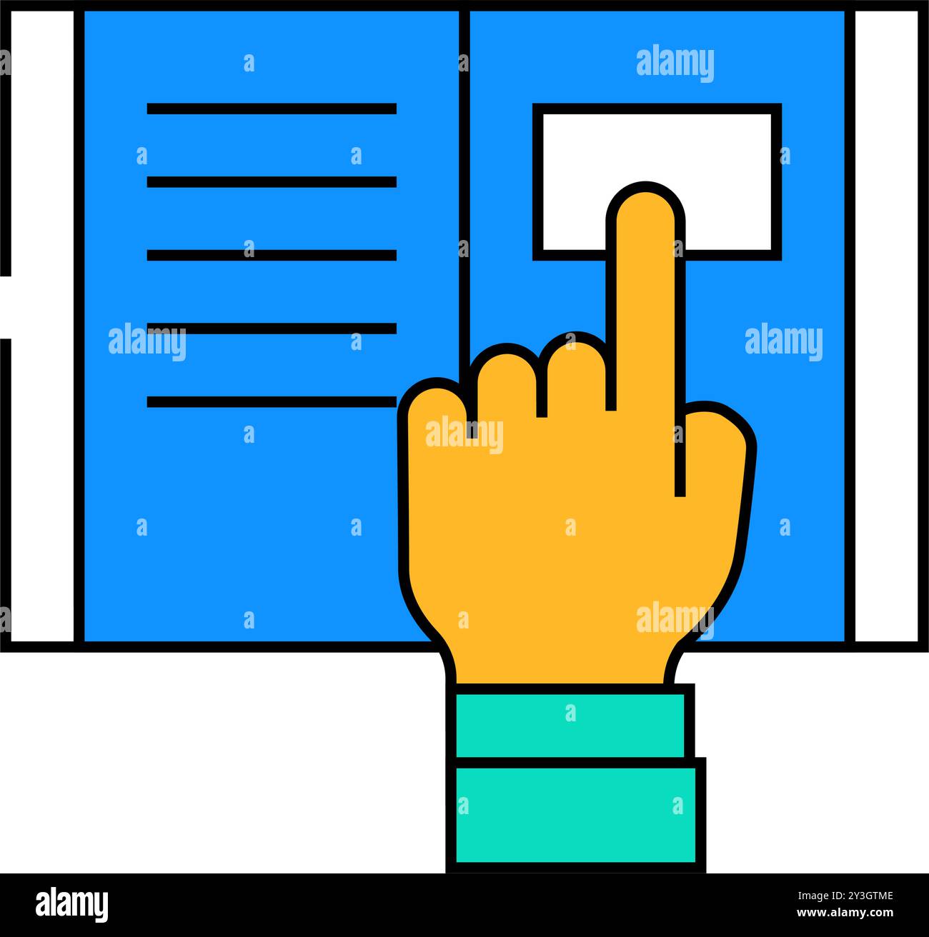 research instruction icon color illustration Stock Vector Image & Art ...